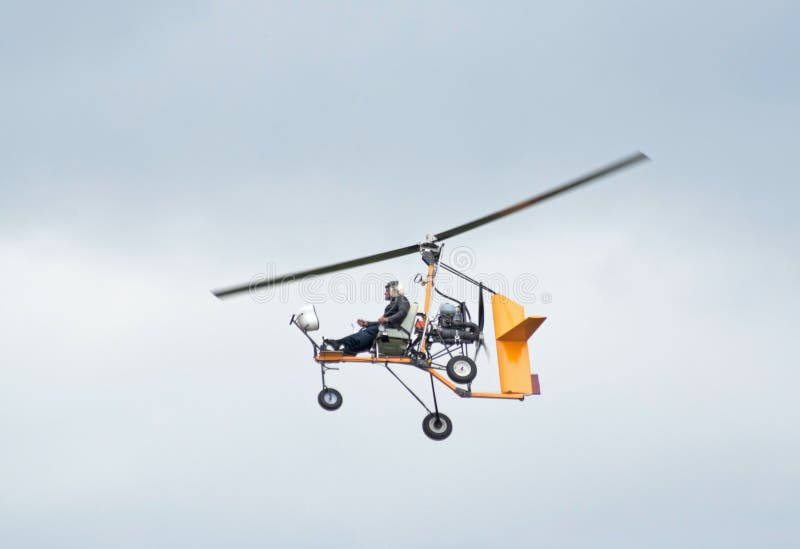 An ultralight autogyro editorial photography. Image of altitude - 20280462