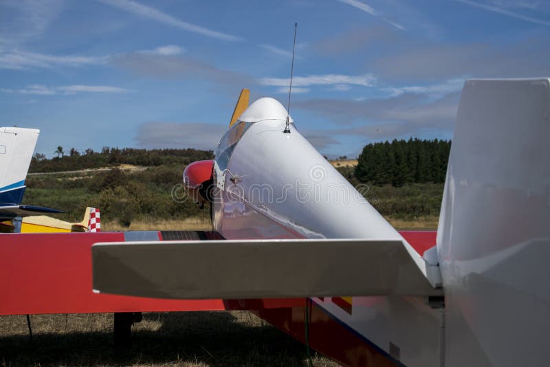 Ultralight Plane Flying in an Airfield Editorial Stock Photo - Image of ...
