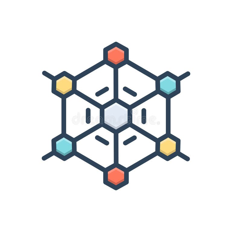 Color Illustration Icon for Ultram, Molecular and Atomic Stock Vector ...