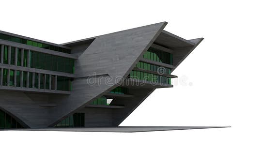 Ultramodern Architectural Structure with Sharp, Angular Forms Made of ...