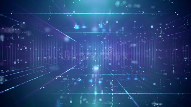 Ultramodern Technology Blue Backdrop Stock Illustration - Illustration ...
