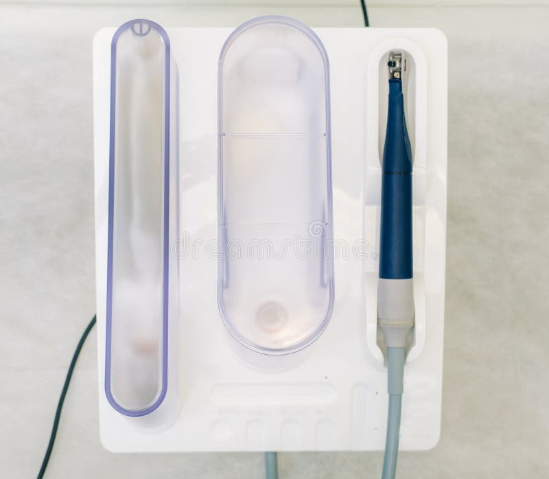 Ultrasonic Scaler in the Dental Office. Dentistry Concept Stock Image ...