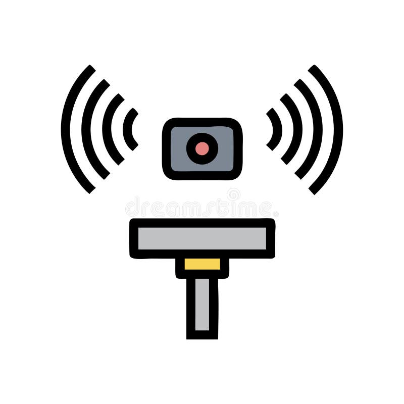 Ultrasonic Sensor Icon for Measurement Stock Illustration ... Ultrasonic Sensor Icon for Measurement Stock Illustration ...