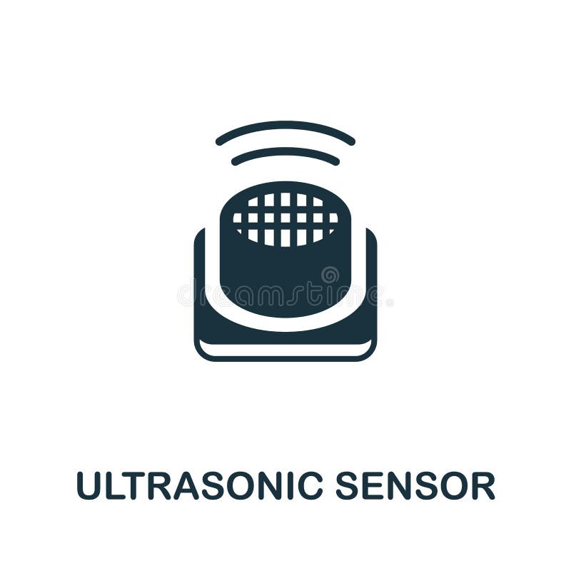 Ultrasonic Sensor For Robotics Drawings Stock Vector - Illustration of ...