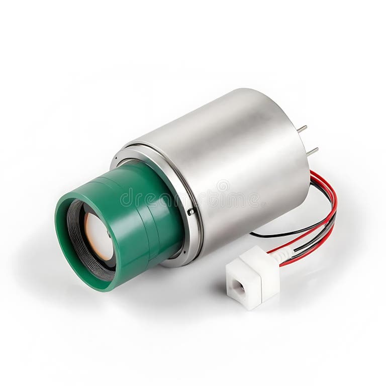 Ultrasonic Sensor Isolated on a White Background Stock Image - Image of ...