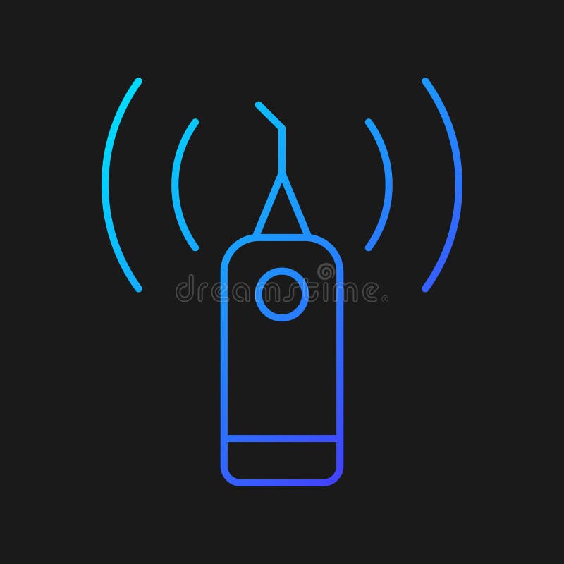 Ultrasonic Teeth Cleaner Gradient Vector Icon for Dark Theme Stock ...