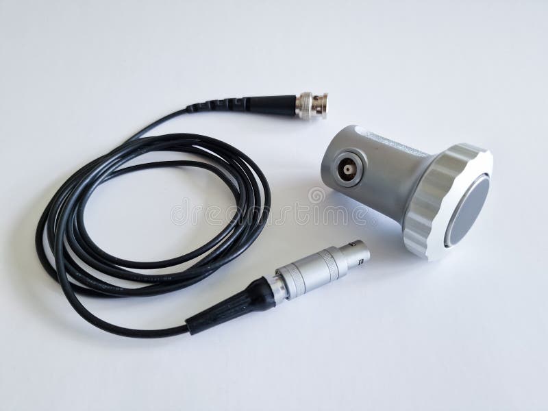 Ultrasonic Transducer for Non Destructive Analysis Stock Photo - Image ...