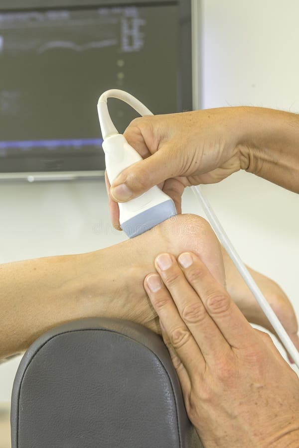 Ultrasound Treatment on Shoulder Stock Photo - Image of hand, patient ...