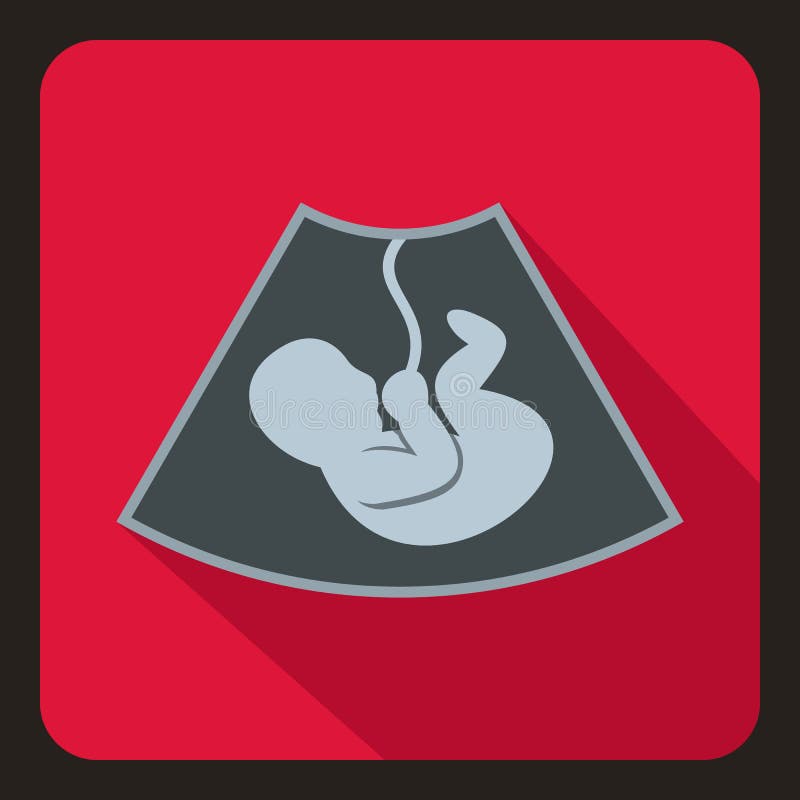 Fetus icon digital purple stock vector. Illustration of painting ...