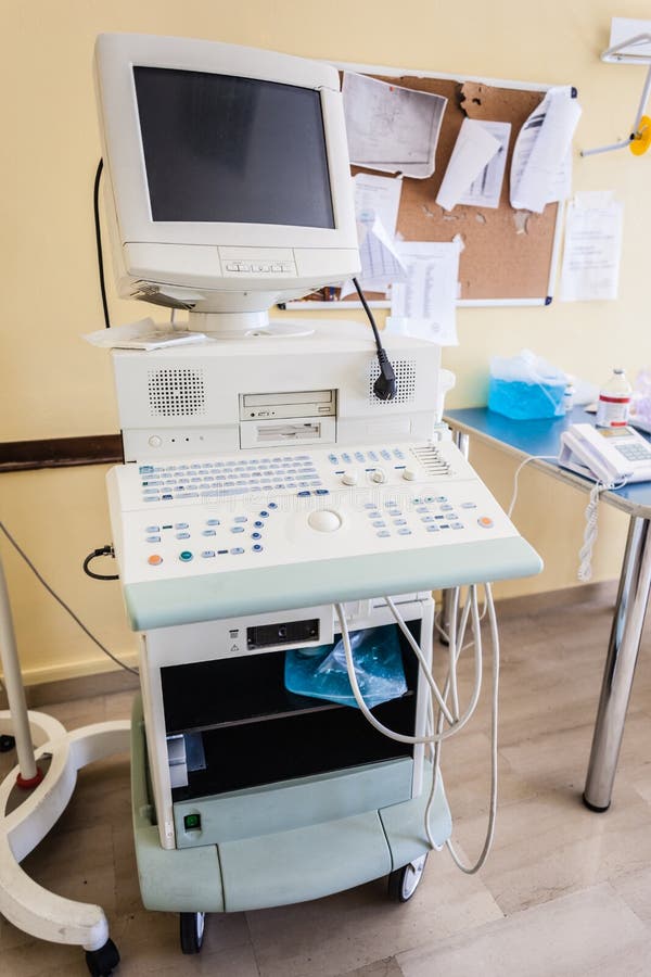 Ultrasound machine stock photo. Image of echoscopy, control - 41594718