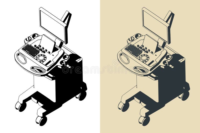 Ultrasound Machine Illustrations Stock Vector - Illustration of machine ...