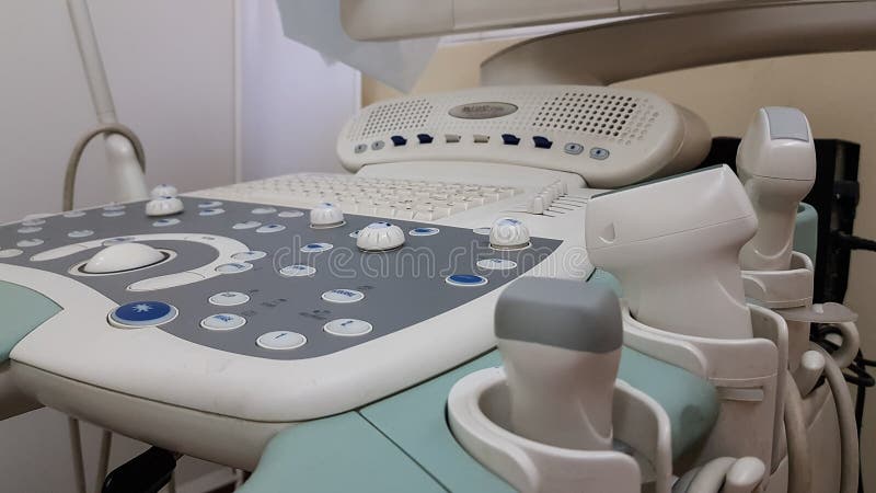 Ultrasound Machine in the Medical Office. Examination Stock Photo ...