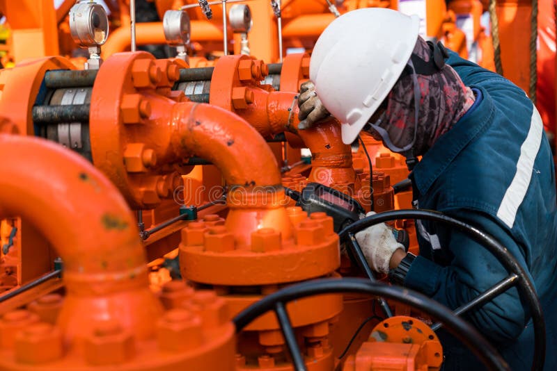 Ultrasound Pipe Testing Technician (UT) Stock Photo - Image of ...