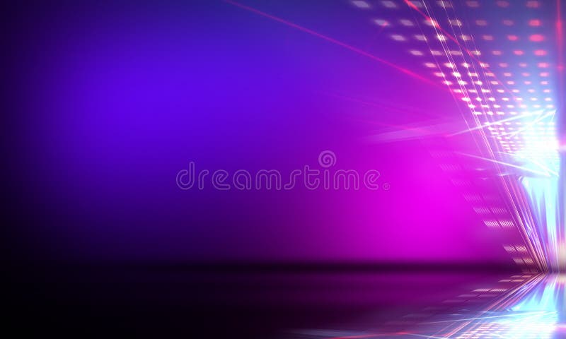 Ultraviolet Abstract Light. Light Element, Light Line. Violet and Pink ...