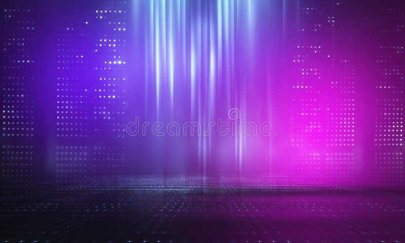 Ultraviolet Abstract Light. Light Element, Light Line. Violet and Pink ...