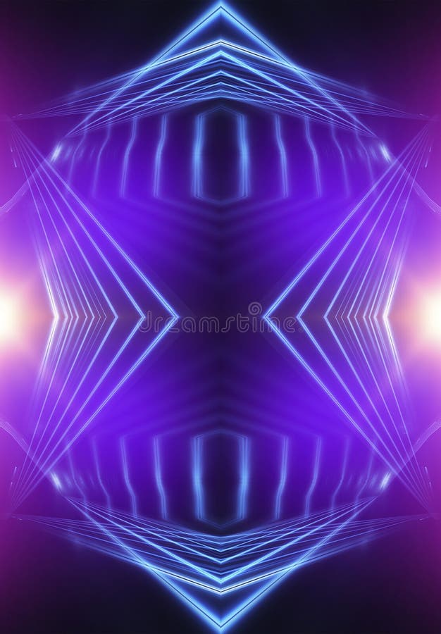Ultraviolet Abstract Light. Light Element, Light Line. Violet and Pink ...