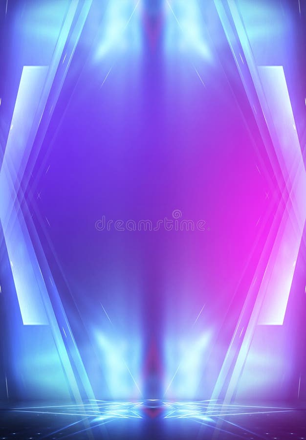 Ultraviolet Abstract Light. Light Element, Light Line. Violet and Pink ...