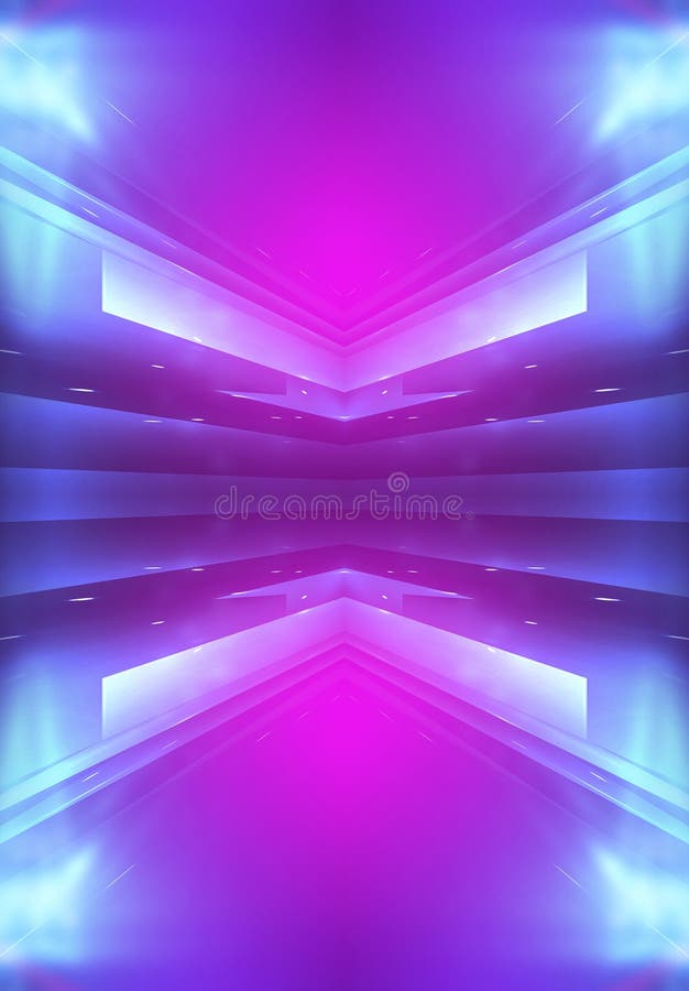 Ultraviolet Abstract Light. Light Element, Light Line. Violet and Pink ...