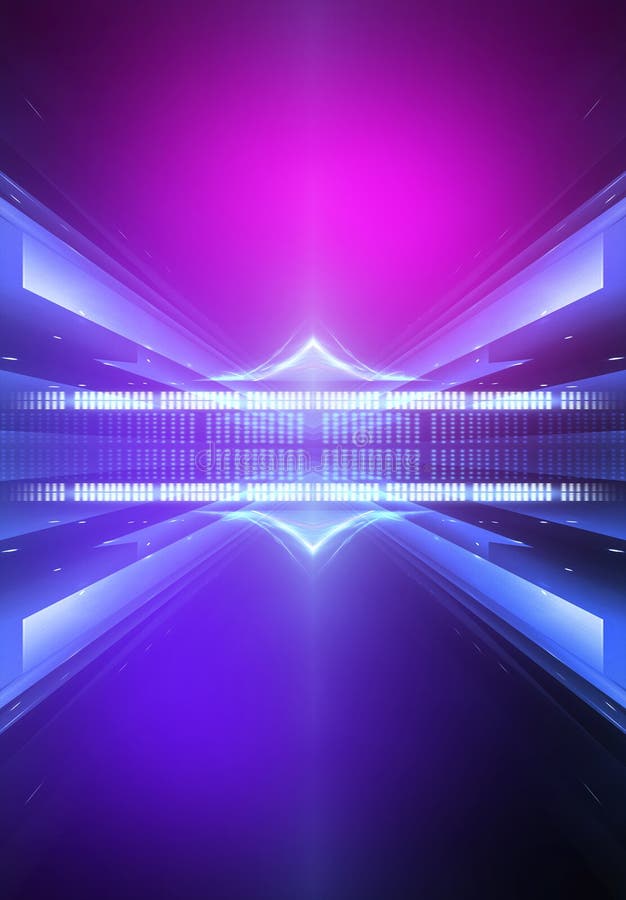 Ultraviolet Abstract Light. Light Element, Light Line. Violet and Pink ...