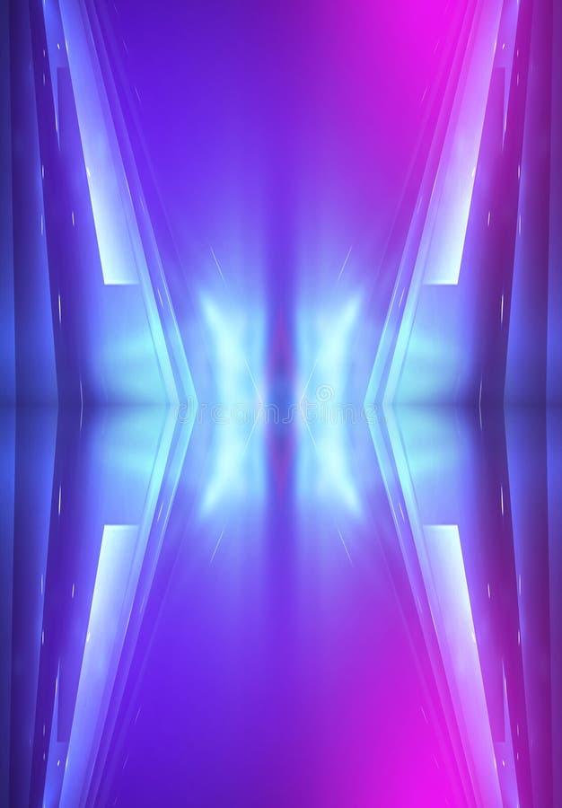 Ultraviolet Abstract Light. Light Element, Light Line. Violet and Pink ...