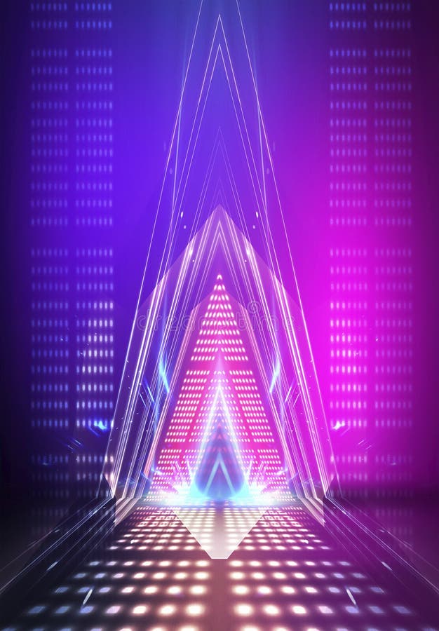 Ultraviolet Abstract Light. Light Element, Light Line. Violet and Pink ...