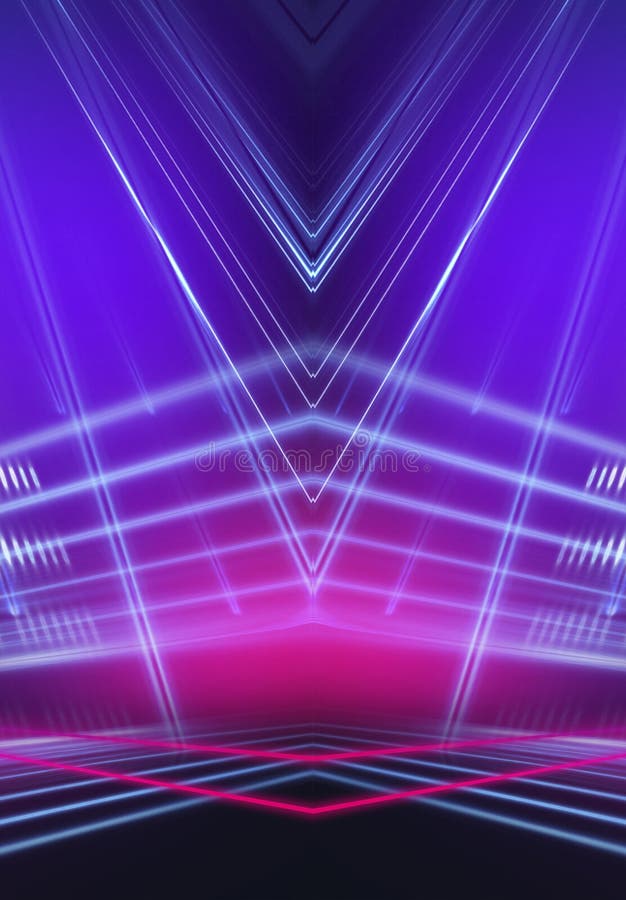 Ultraviolet Abstract Light. Light Element, Light Line. Violet and Pink ...