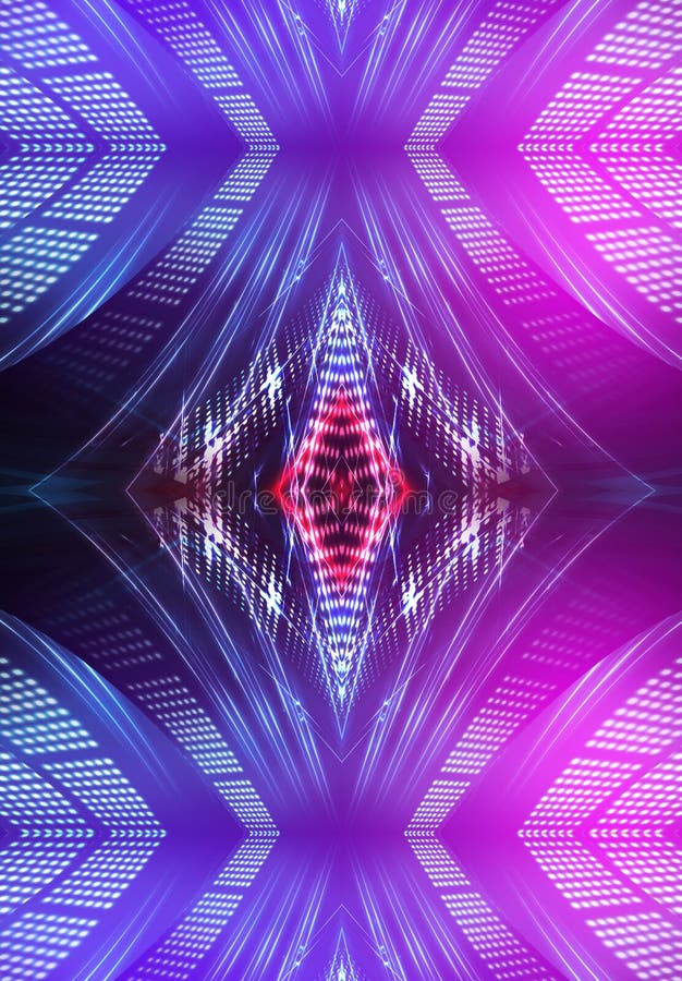 Ultraviolet Abstract Light. Light Element, Light Line. Violet and Pink ...