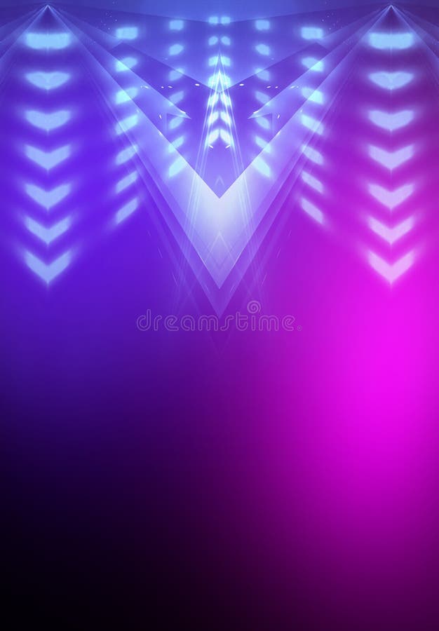 Ultraviolet Abstract Light. Light Element, Light Line. Violet and Pink ...