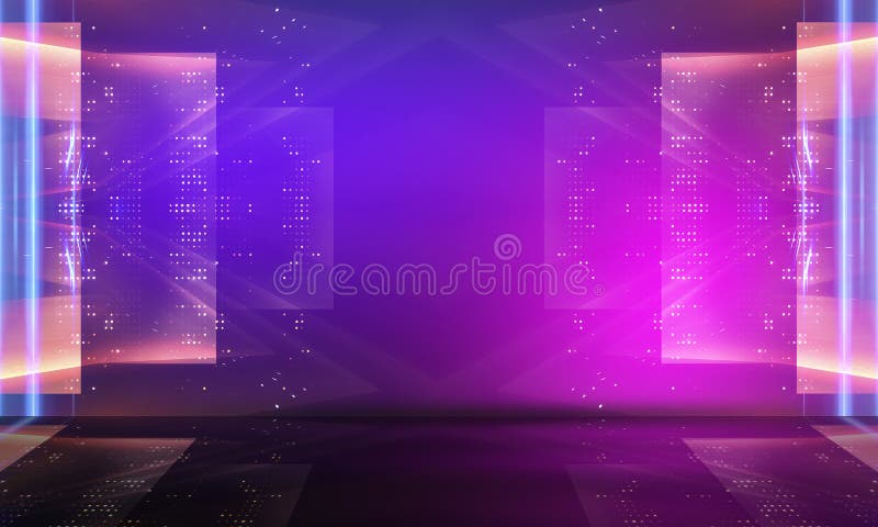 Ultraviolet Abstract Light. Light Element, Light Line. Violet and Pink ...