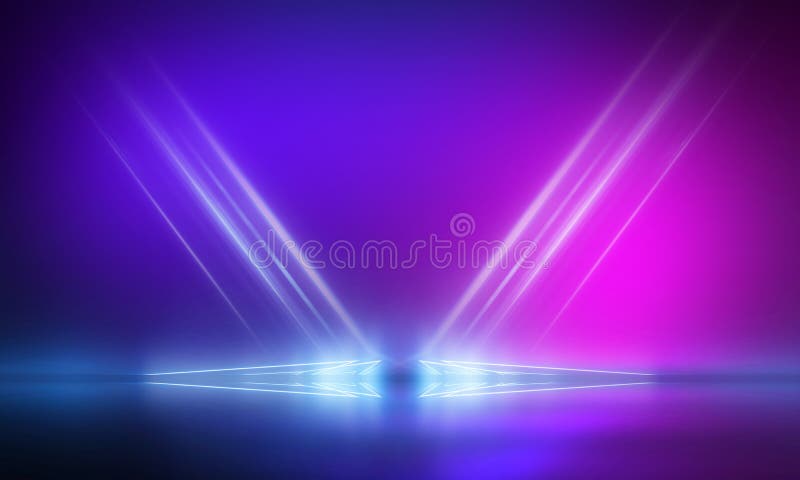 Ultraviolet Abstract Light. Light Element, Light Line. Violet and Pink ...
