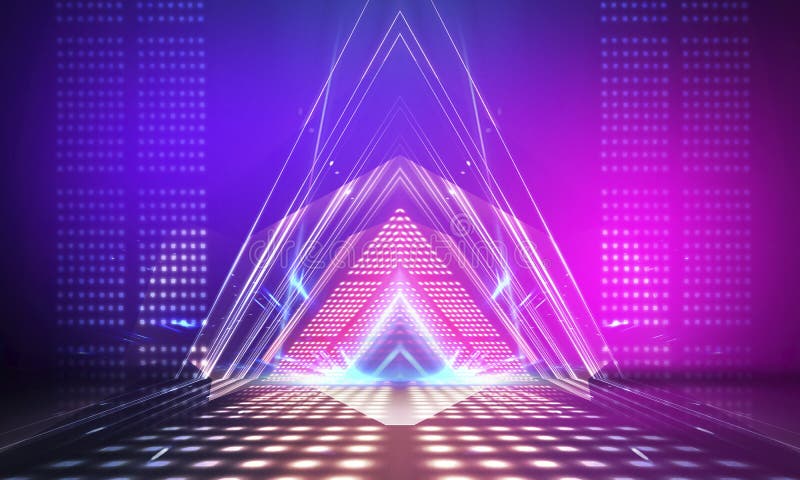 Ultraviolet Abstract Light. Light Element, Light Line. Violet and Pink ...