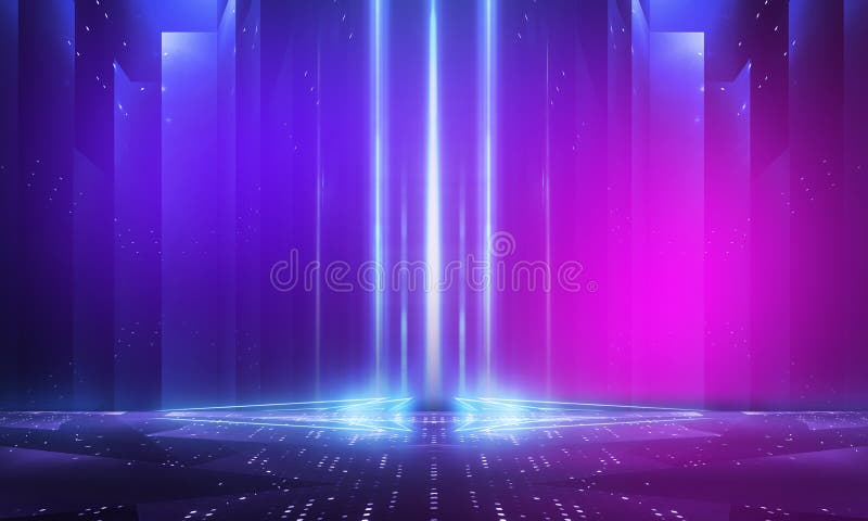 Ultraviolet Abstract Light. Light Element, Light Line. Violet and Pink ...