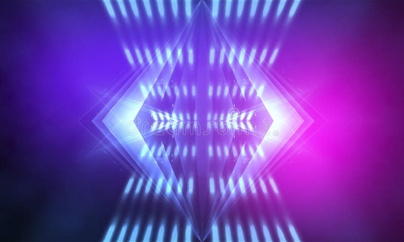 Ultraviolet Abstract Light. Light Element, Light Line. Violet and Pink ...