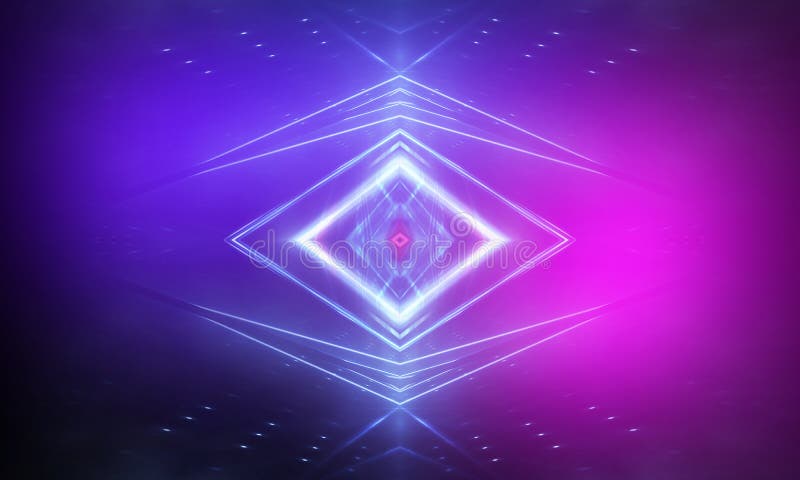 Ultraviolet Abstract Light. Light Element, Light Line. Violet and Pink ...