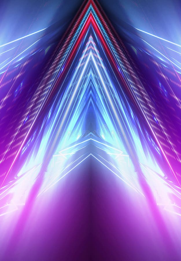 Ultraviolet Abstract Light. Light Element, Light Line. Violet and Pink ...