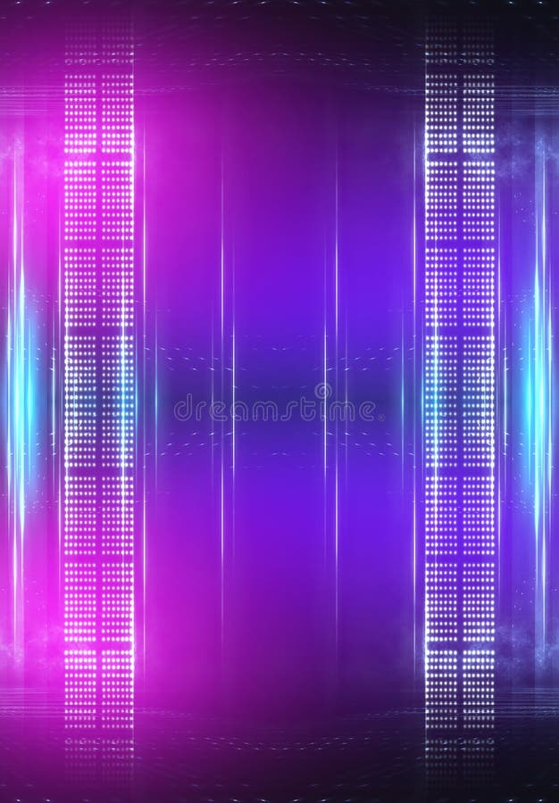Ultraviolet Abstract Light. Light Element, Light Line. Violet and Pink ...