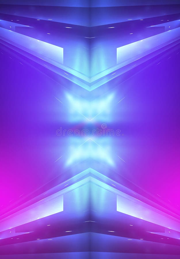 Ultraviolet Abstract Light. Light Element, Light Line. Violet and Pink ...