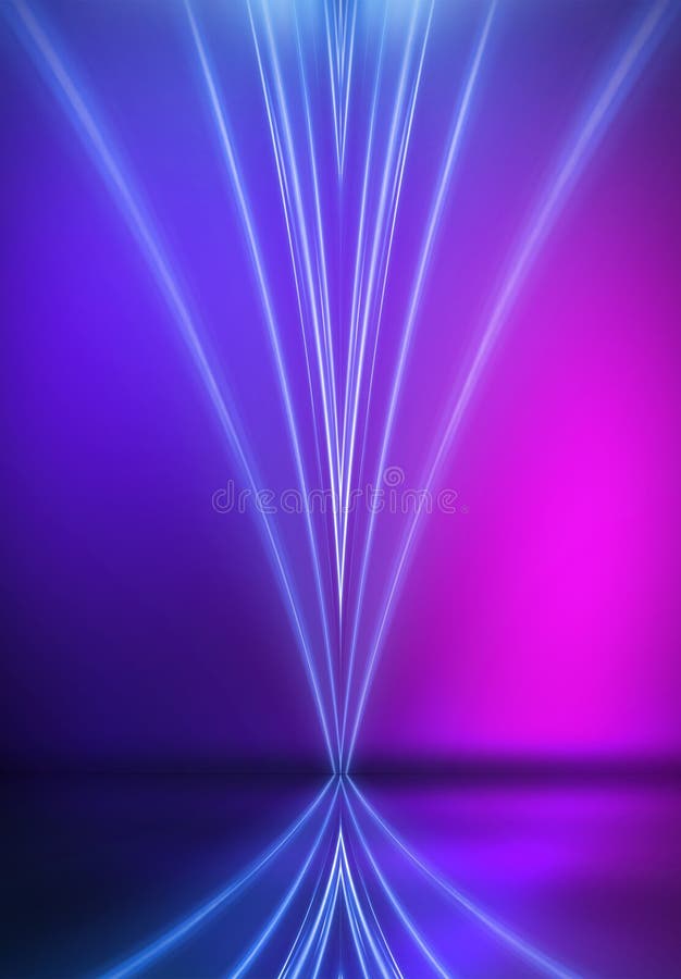 Ultraviolet Abstract Light. Light Element, Light Line. Violet and Pink ...