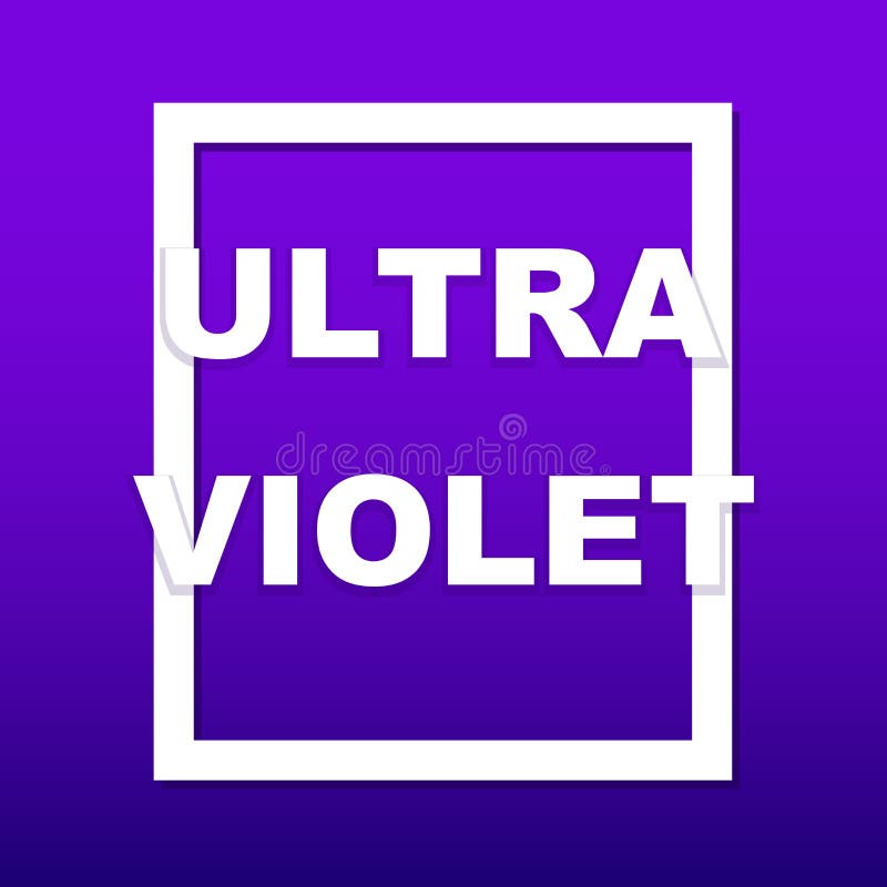 Ultraviolet - Color of 2018 Stock Vector - Illustration of type, violet ...