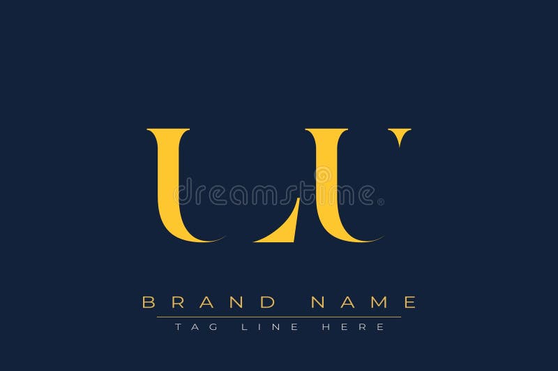 ULU Abstract Letter Logo Design Stock Vector - Illustration of emblem ...