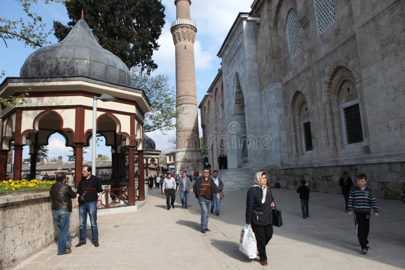 Ulu Mosque En La Ciudad De Bursa Imagen de archivo editorial - Imagen ...