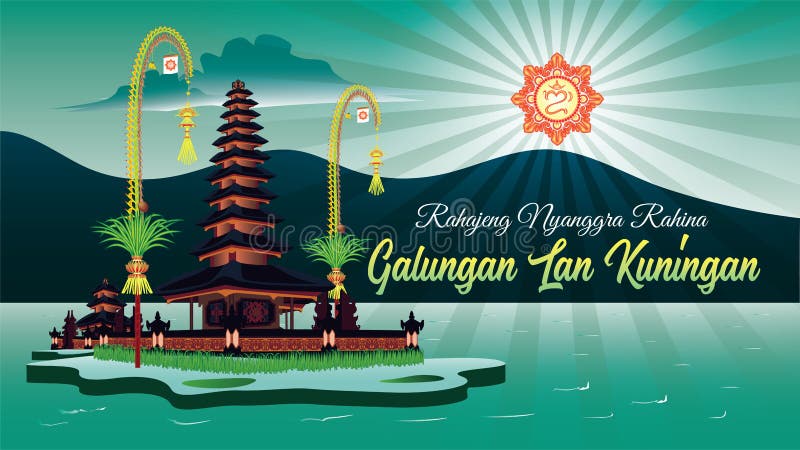 Balinese Hindu Holiday Greeting Selamat Galungan Dan Kuningan Means ...