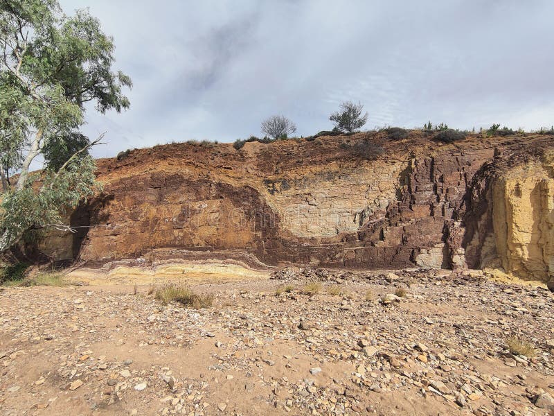 Uluru Rock Formations in the Centre of Australia Stock Image - Image of ...