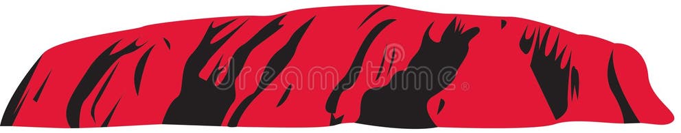 Uluru Vector Artwork - Ayers Rock Australia Editorial Stock Image ...