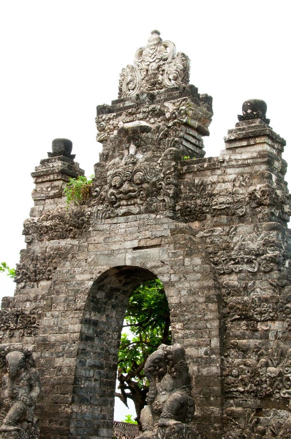 Old Bali house entrance stock image. Image of details - 7598123