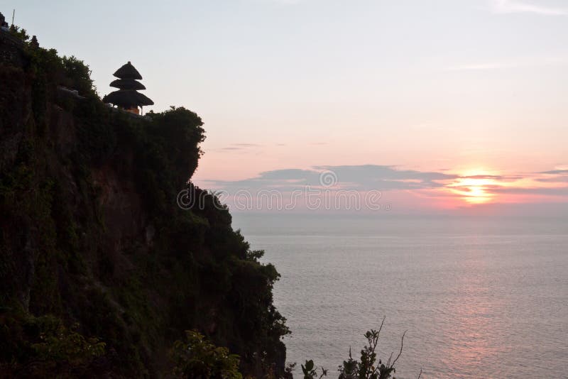 Uluwatu Temple on Sunset (Bali, Indonesia) Stock Photo - Image of ...
