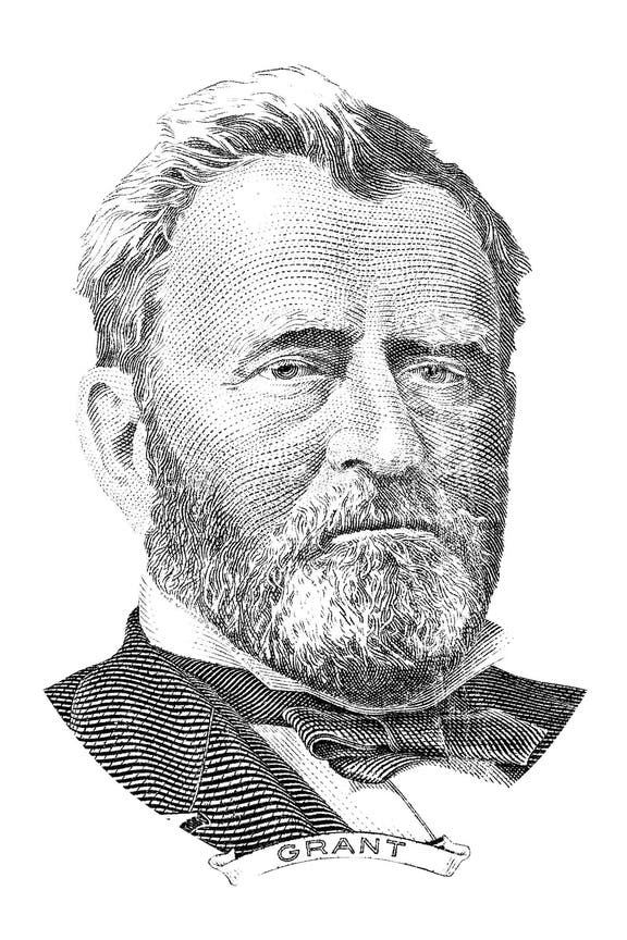 Ulysses S. Grant portrait stock image. Image of face - 29051295