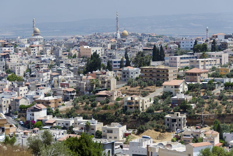 Um Al Faham, Israel redaktionelles stockfotografie. Bild von dreieck ...