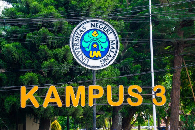 UM Campus Logo (state University of Malang) with Tree Background ...