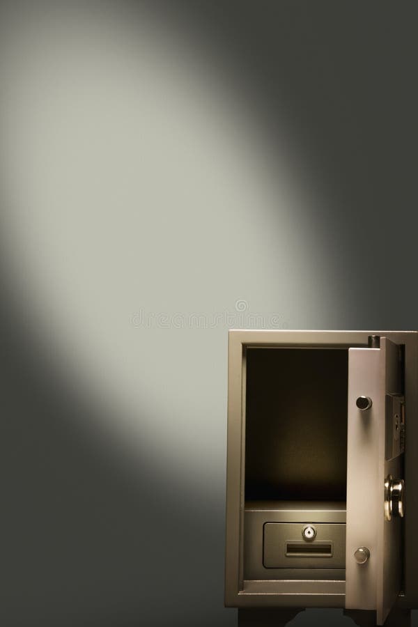 Um Cofre Aberto. Imagem Conceitual Foto de Stock - Imagem de economias ...